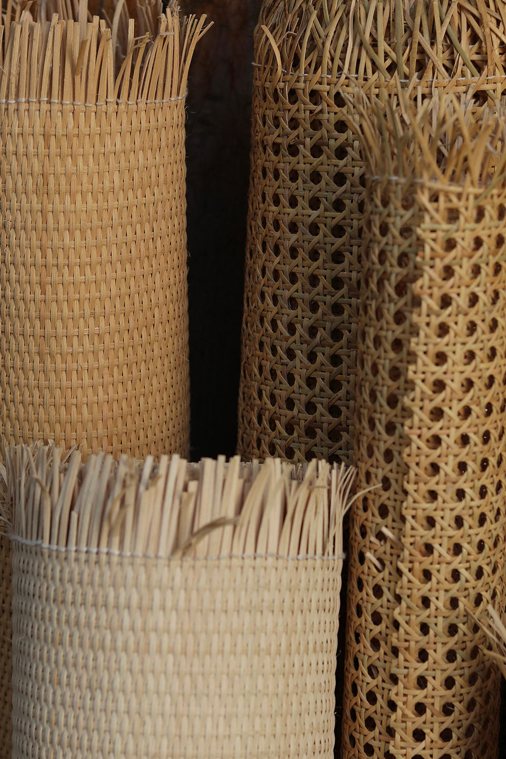 Contemporary Box Weave Rattan Mats – Bamboopecker