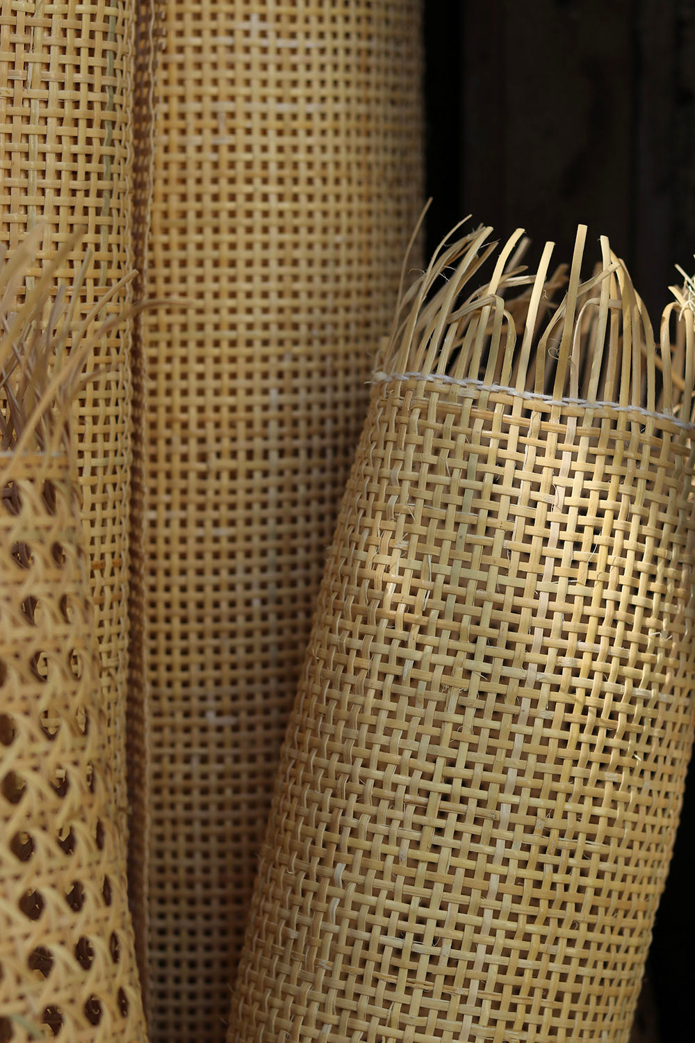 Contemporary Box Weave Rattan Mats – Bamboopecker