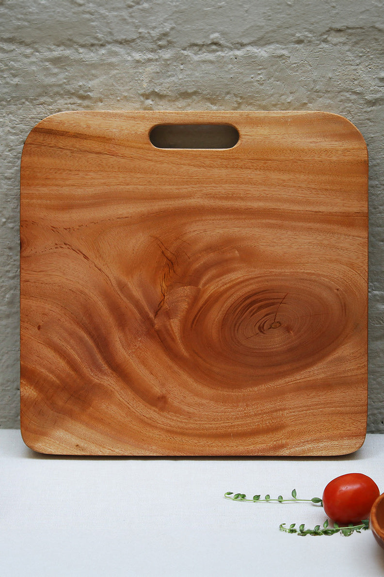 Neem Wood Square Chopping Board – Bamboopecker