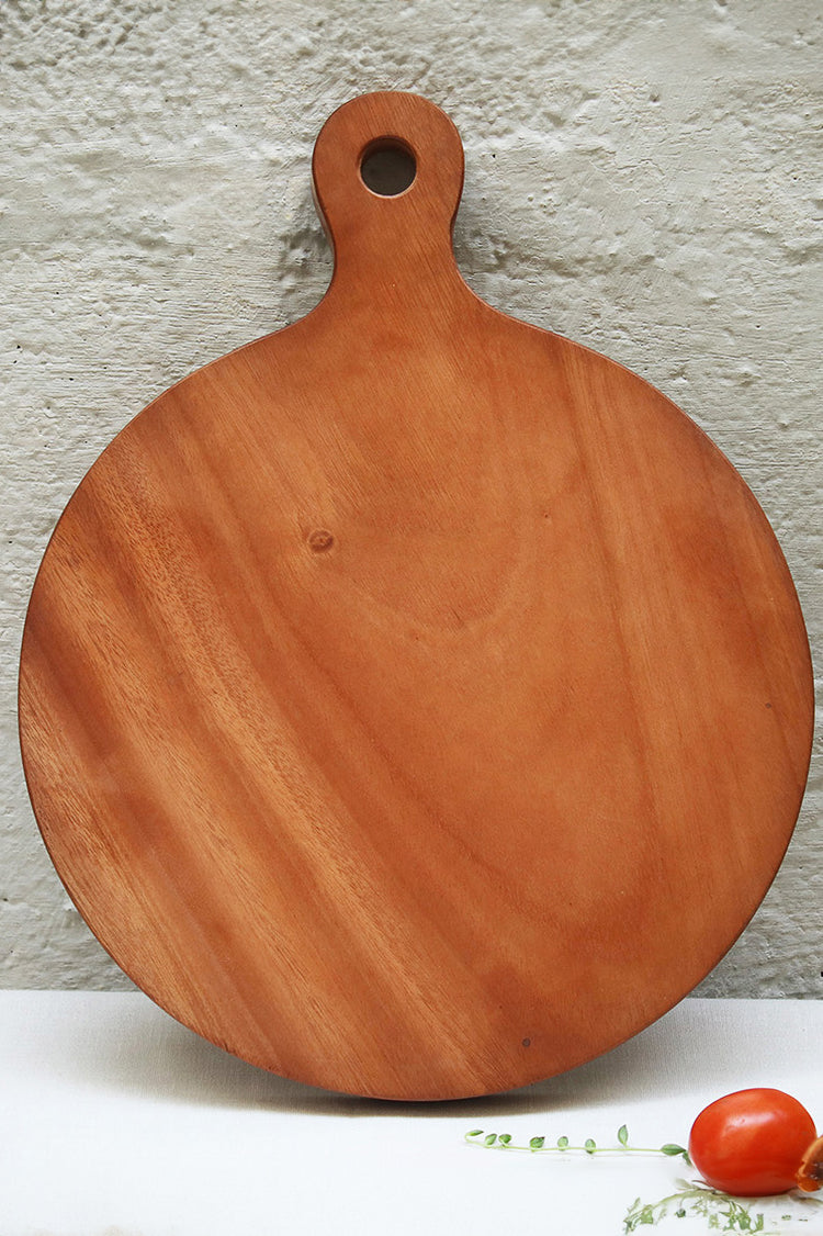 Neem Wood Round Chopping Board – Bamboopecker